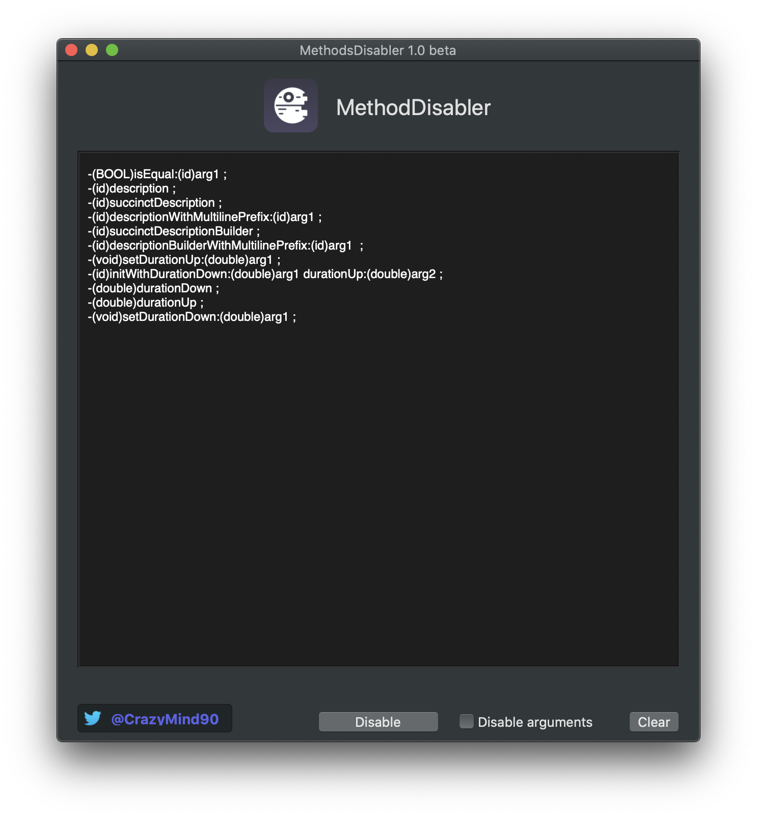 GitHub - crazymind90/MethodsDisabler